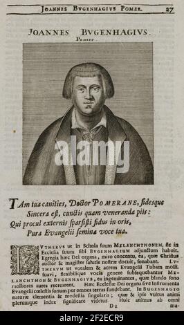 Bildnis von Johannes Bugenhagen Stock Photo - Alamy