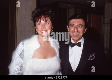 Jamie Farr attend and wife Joy Ann Richards at the party for Marvin ...
