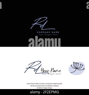 Simple Signature Logo for Alphabet RD - Handwritten Signature for ...