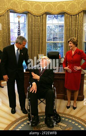 President George W. Bush Congratulates National Medal of Science ...