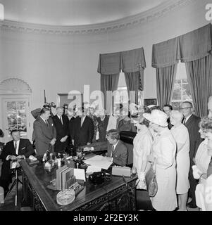 President John Kennedy Signs the Equal Pay Act on June 10, 1963. The ...