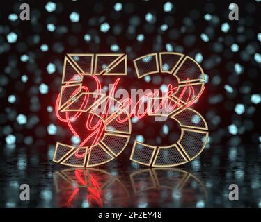 Golden number 53 fifty three made of inflatable balloon Stock Photo - Alamy