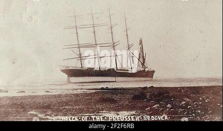 'Preussen stranded in Crab Bay' refers to an event where the German ...