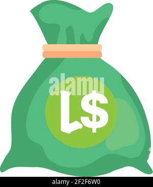 Liberia Dollar currency Sign Green Note icon Vector for mobile apps and ...