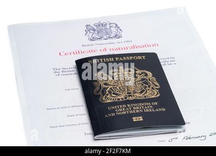 First page of 2021 British passport: 'Her Britannic Majesty's Secretary ...