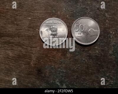 Old Indian coins - Paise Stock Photo - Alamy