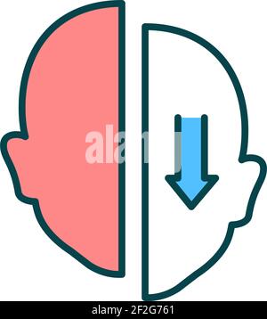 Face drooping concept icon Stock Vector Image & Art - Alamy