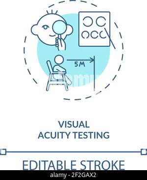 VISUAL ACUITY, DRAWING Stock Photo - Alamy