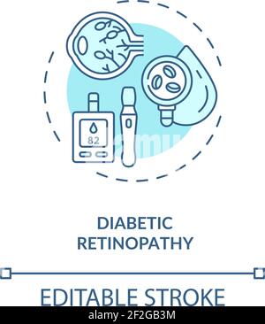 Diabetic retinopathy concept icon Stock Vector Image & Art - Alamy