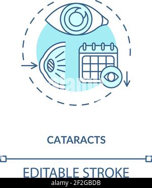 Cataracts abstract concept vector illustration Stock Vector Image & Art ...