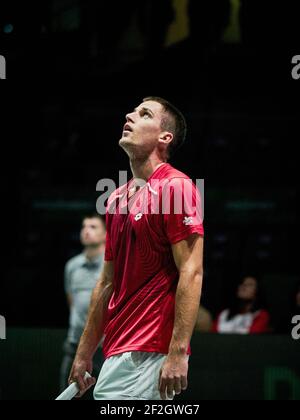 Croatia vs Spain, Borna Gojo and Rafael Nadal of Spain during the Davis ...