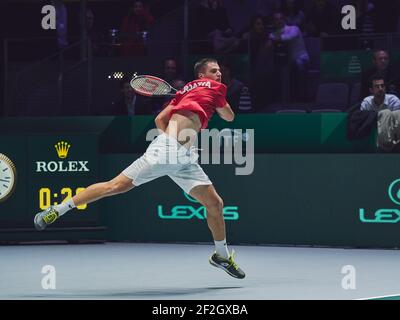 Croatia vs Spain, Borna Gojo and Rafael Nadal of Spain during the Davis ...