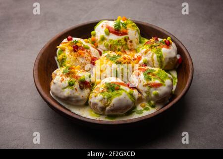 Dahi vada or bhalla is a type of chaat originating from the Indian and ...