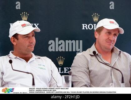 (L-R) Former player George Gregan, player David Pocock and Captain ...