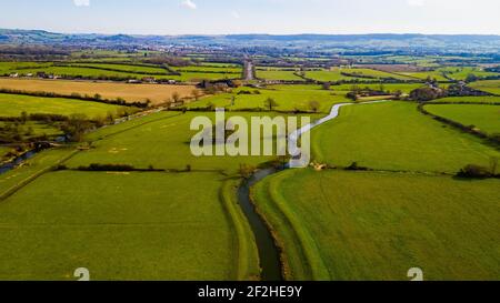 Fromebridge Lane, Whitminster Stock Photo - Alamy