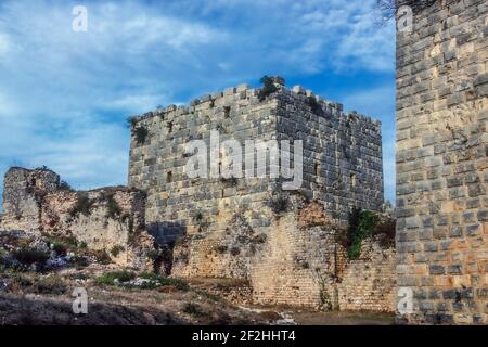 Syria - Sahyun. Saladin's Castle Stock Photo - Alamy