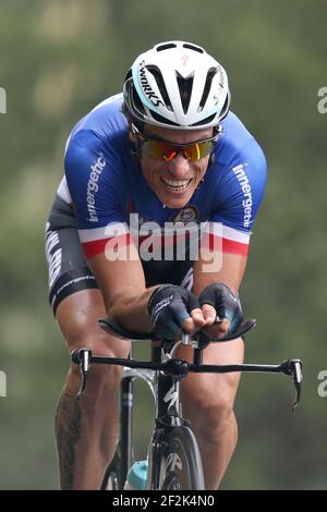 French Sylvain Chavanel of team Omega Pharma - Quick Step in action ...
