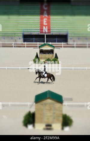 Alizee FROMENT (Fra) riding on Mistral du Coussoul during the test ...