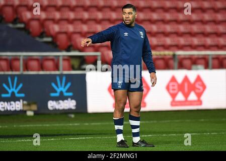 Bristol, UK. 12th Mar, 2021. /Tiff Eden of Bristol Bears during the ...