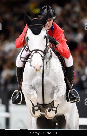 Devin RYAN (USA) riding Eddie Blue during the Nations Cup of the World ...
