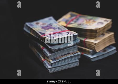 A closeup shot of a pile of Lei banknotes Stock Photo - Alamy