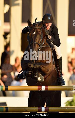 Kevin STAUT (FRA) riding CALEVO 2 during the CHIO of Aachen, Jumping ...