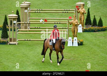 Pius SCHWIZER (SUI) riding CHAQUILOT during the CHIO of Aachen, Jumping ...