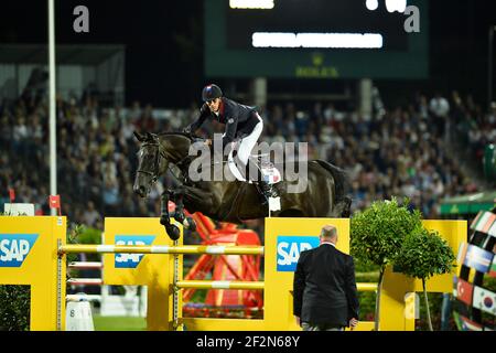 Kevin STAUT (FRA) riding CALEVO 2 during the CHIO of Aachen, Jumping ...