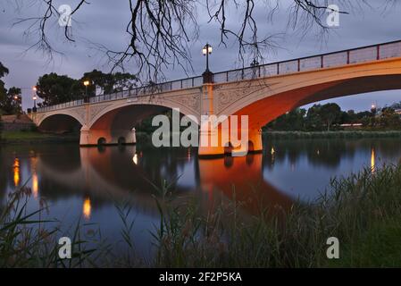 The Morell bridge over the Yarra River, Melbourne, Victoria Stock Photo ...