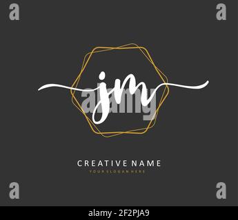 JM Handwritten Signature logo - Vector Logo Template for Beauty ...
