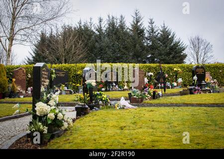 The graves of victims of the Dunblane massacre in the Garden of ...