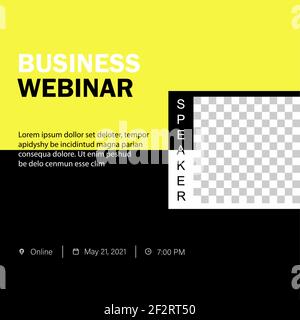 Online education Zoom meeting poster template Online meeting or ...