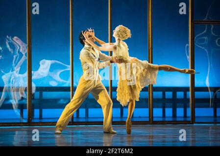 Northern Ballet dancers Dreda Blow and Javier Torres rehearse The Great ...