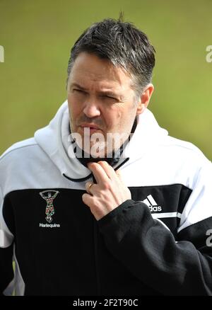 Harlequins coach Billy Millard before the Gallagher Premiership match ...