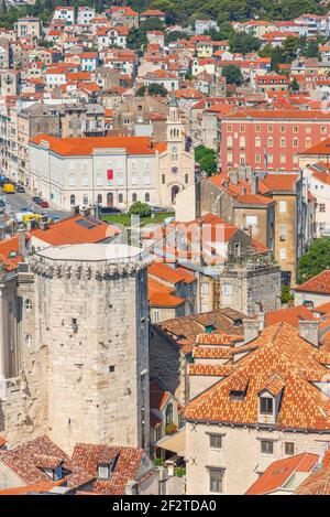 Waterfront and St. Francis Church, Split, Croatia Stock Photo - Alamy