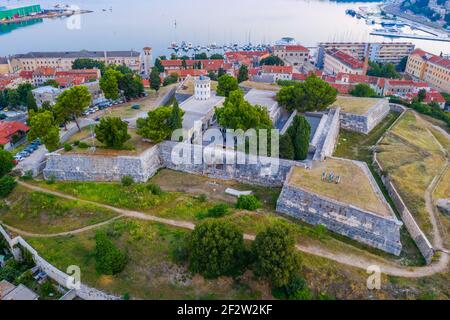 The Citadel of Pula, view of an artillery fortress with observation ...