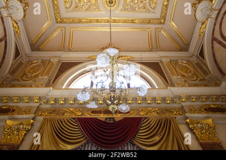 Lviv, Ukraine - March 6, 2021: Lviv opera house interior Stock Photo ...