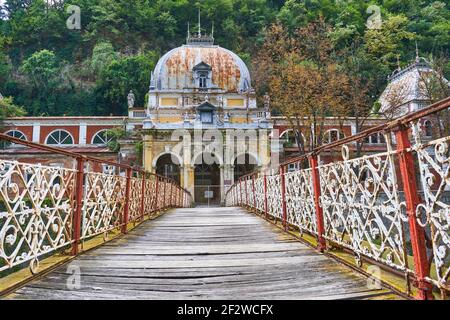 Neptune Baths abandoned in Baile Herculane Romania Stock Photo - Alamy