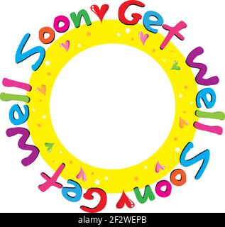 get well soon border Stock Vector Image & Art - Alamy