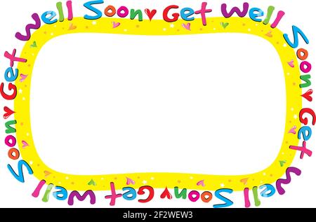get well soon border Stock Vector Image & Art - Alamy