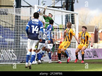 Luke Hannant of Oldham Athletic during the Oldham Athletic v Crewe ...