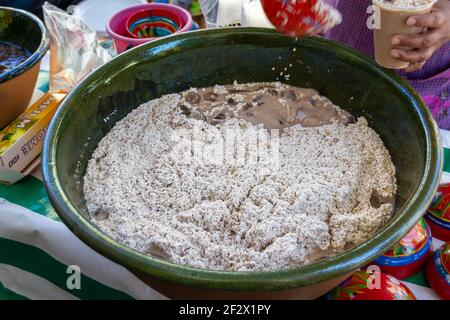 Photograph of the traditional prehispanic drink of Oaxaca Mexico called ...