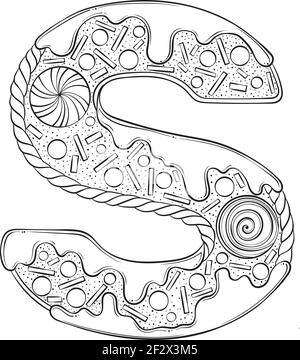 Alphabet gingerbread letter O Stock Vector Image & Art - Alamy