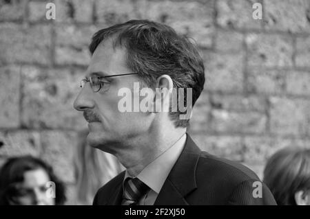 Switzerland: Senior civil servant Mario Fehr giving an interview to the ...