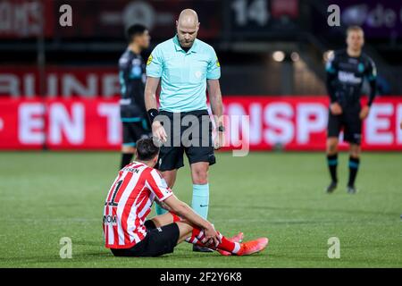 Rotterdam - Referee Rob Dieperink during the twenty-sixth competition ...