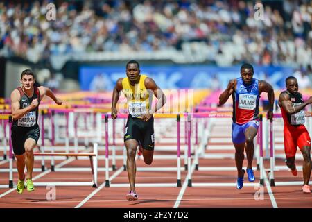 Hansle Parchment (Jamaica), Johnathan Cabral (Canada).110m hurdles men ...