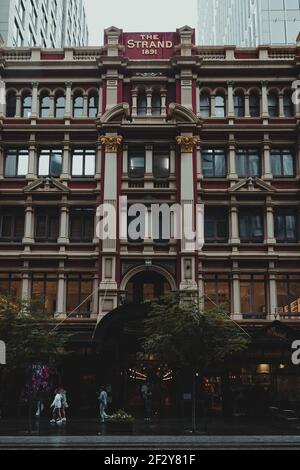 The Strand 1891 old historic building on Pitt St pedestrian shopping ...