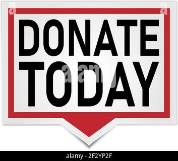 donate today label. donate today blue band sign. donate today Stock ...