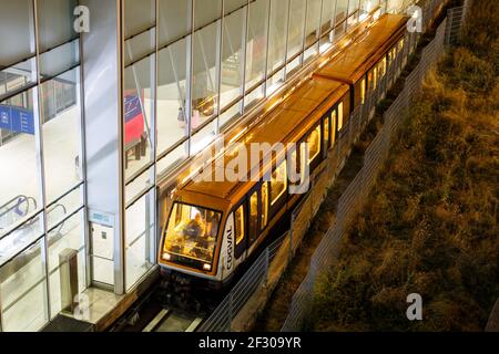 CDGVAL shuttle train, Roissy Charles de Gaulle international airport ...