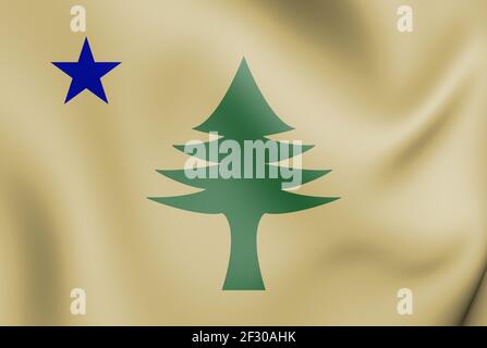 Flag of Maine Stock Photo - Alamy